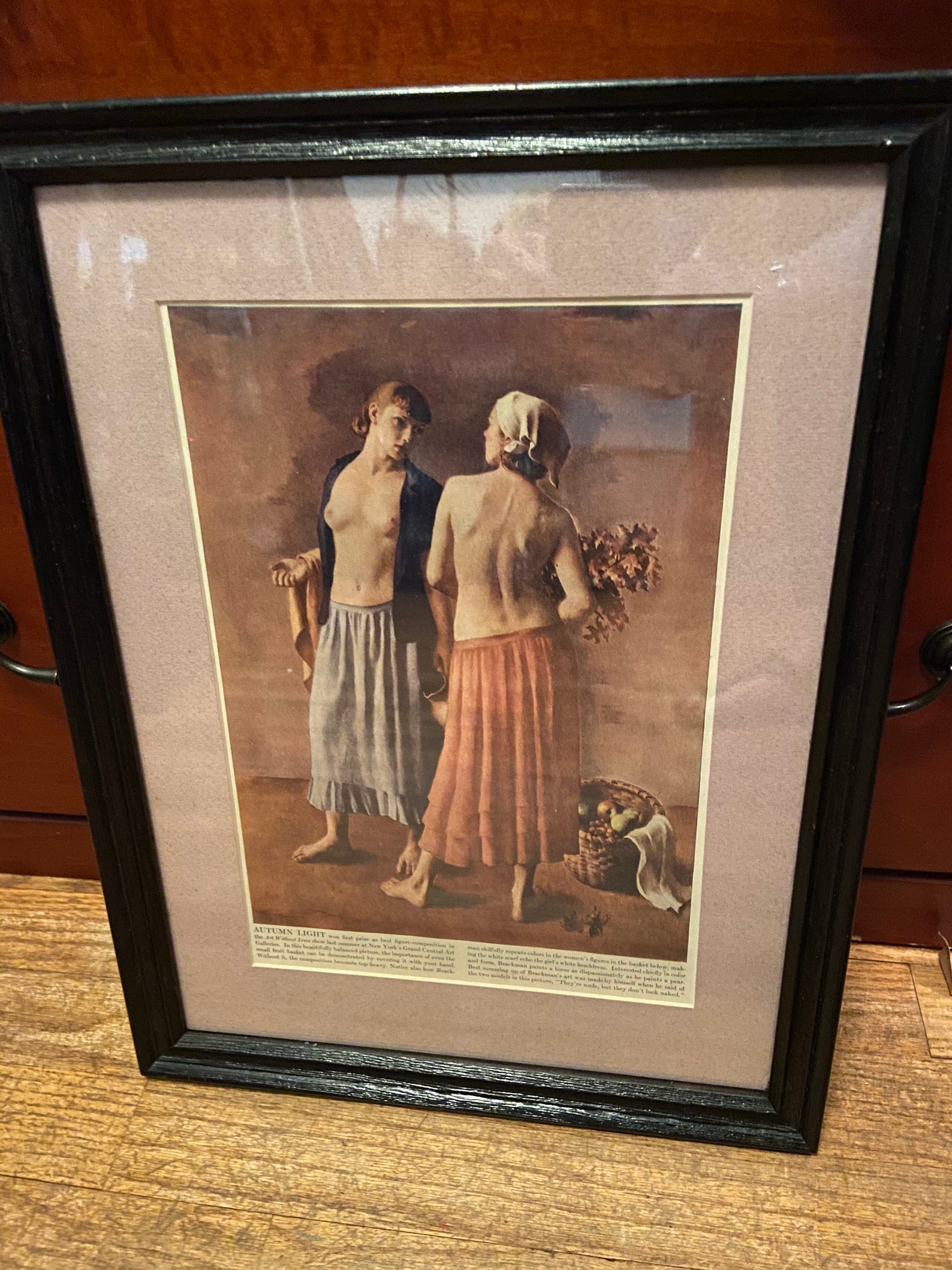 Robert Brackman Framed Painting 1940 Full Page Color - Etsy