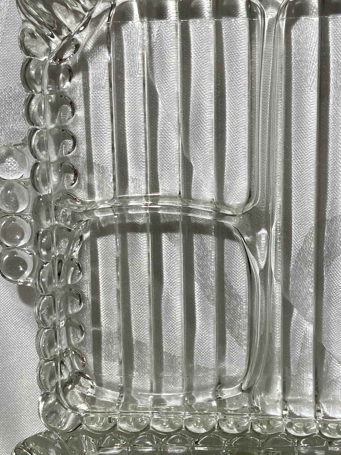 Vintage Crystal Snack Trays - Bubble Design, Set of 4 - Etsy