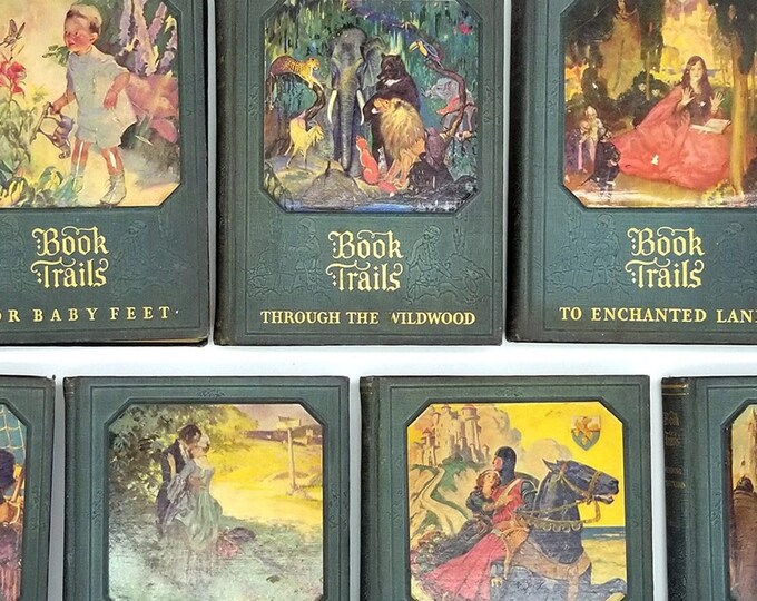 Vintage Book Trails Original 1928 1st Edition Vols 1-7 Shephard ...