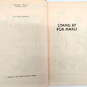 Tom Corbett Space Cadet Adventure - Stand by Mars! by Carey Rockwell 1952 HC - Etsy
