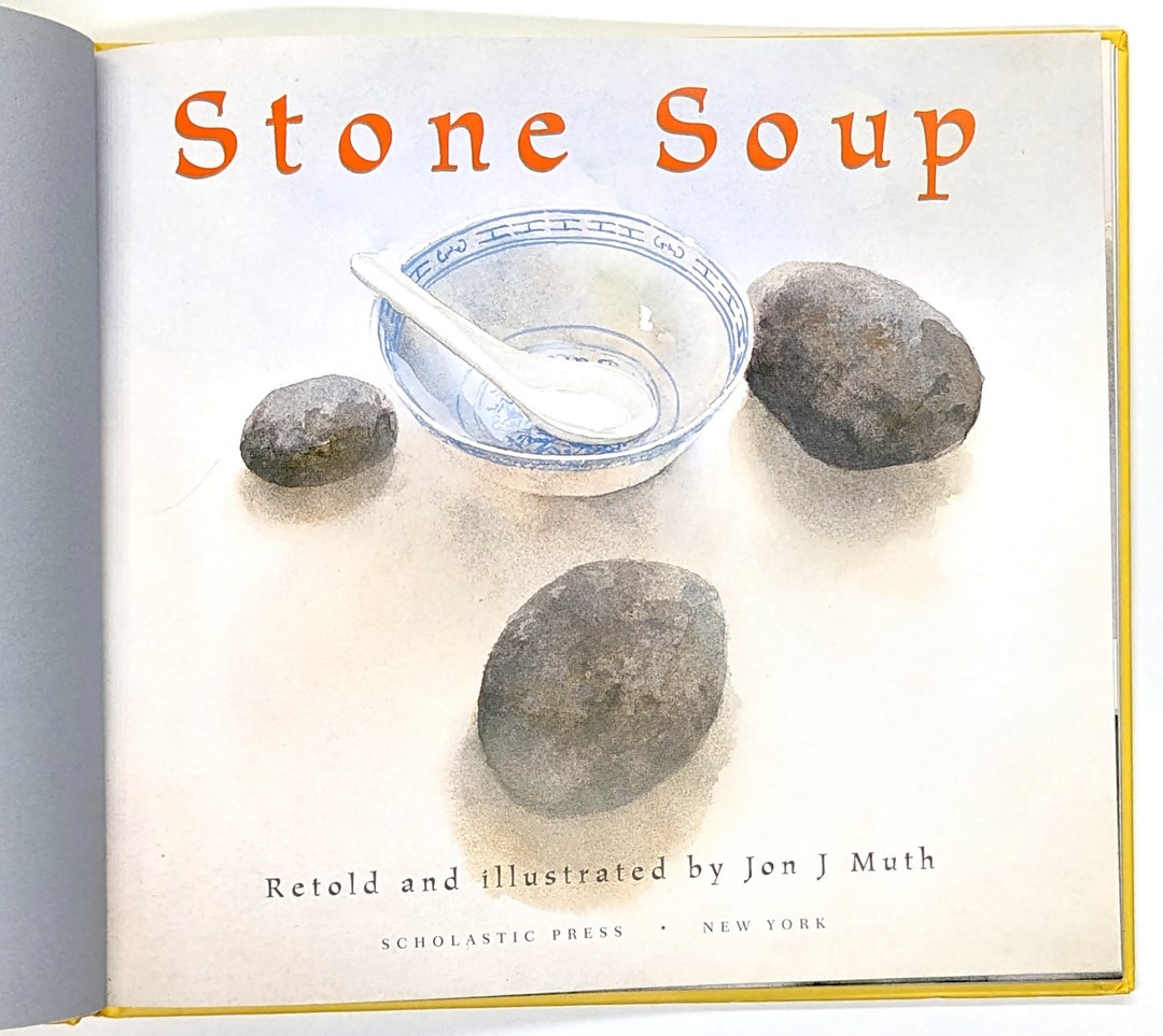 Stone Soup Retold and Illustrated by Jon J Muth HC - Etsy