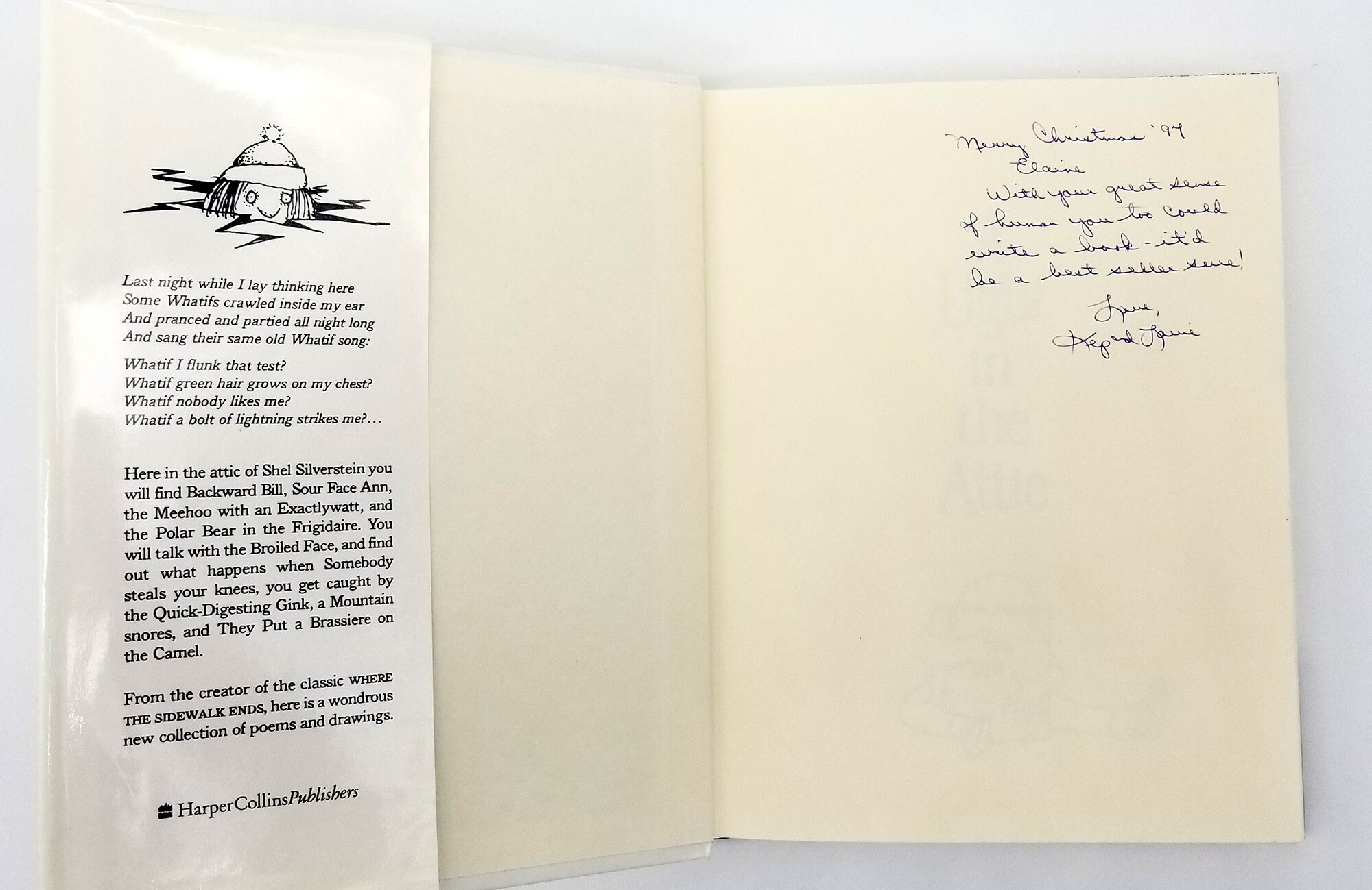 A Light in the Attic, Poems & Drawings by Shel Silverstein 1981 - Etsy