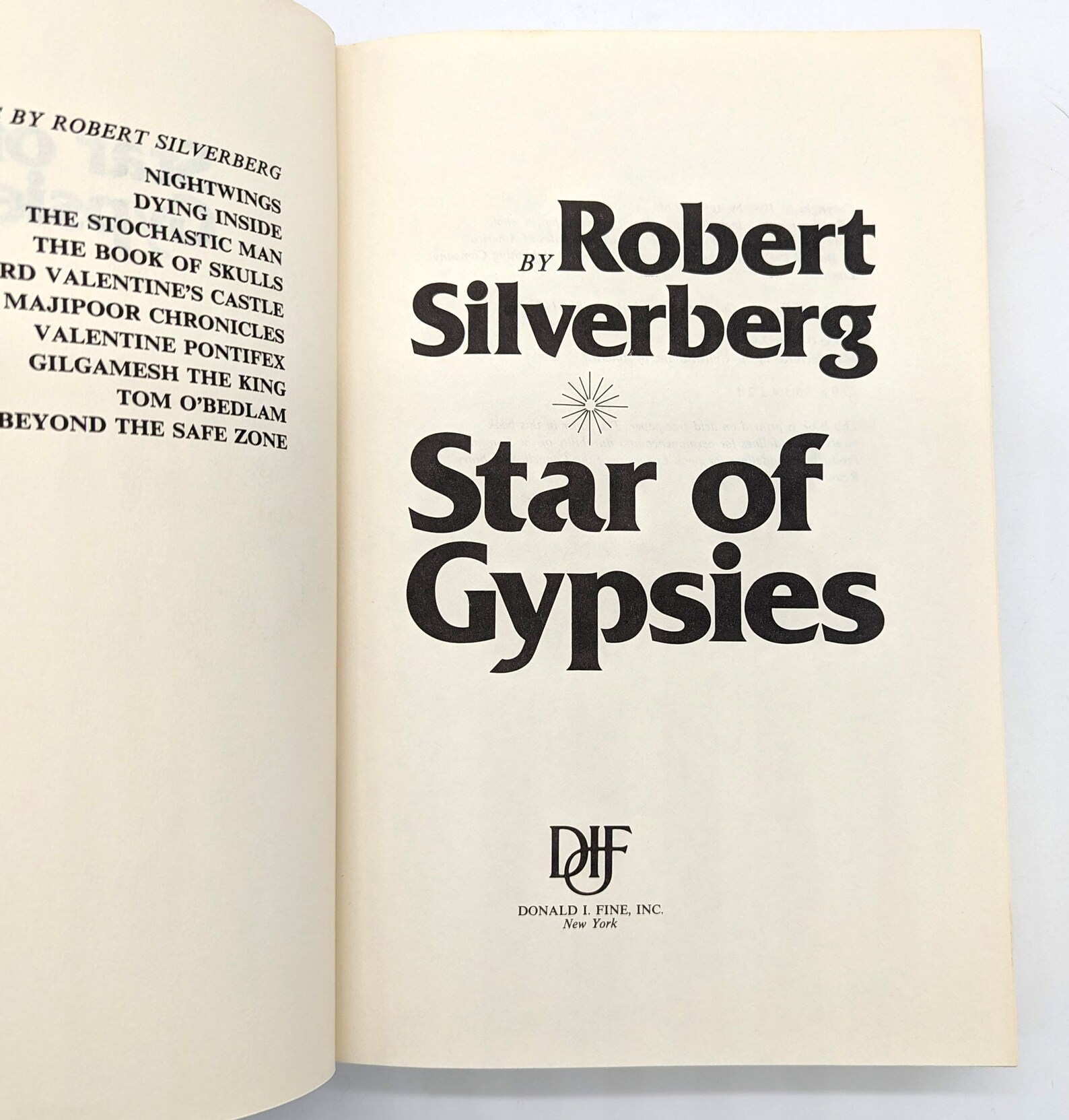 Star of Gypsies, Robert Silverberg 1986 1st Ed/print HC/DJ Sci-fi - Etsy