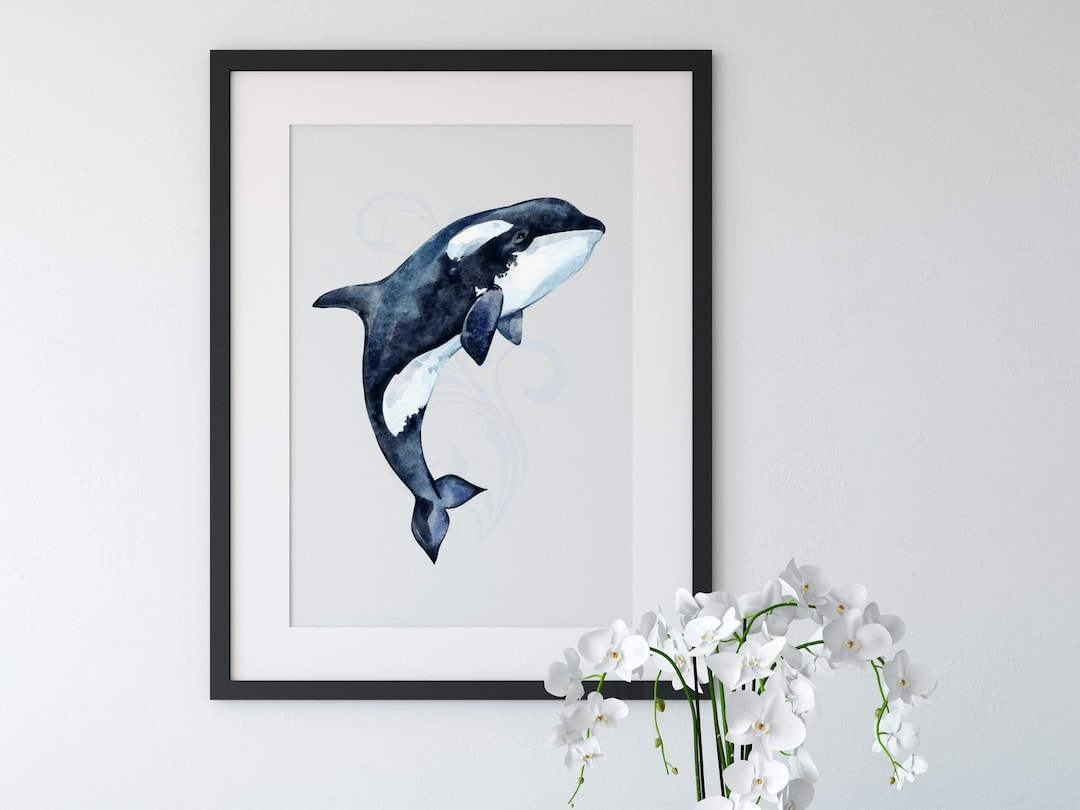 Orca Whale, Killer Whale Wall Art, Orca Wall Art, Orca Digital Download ...