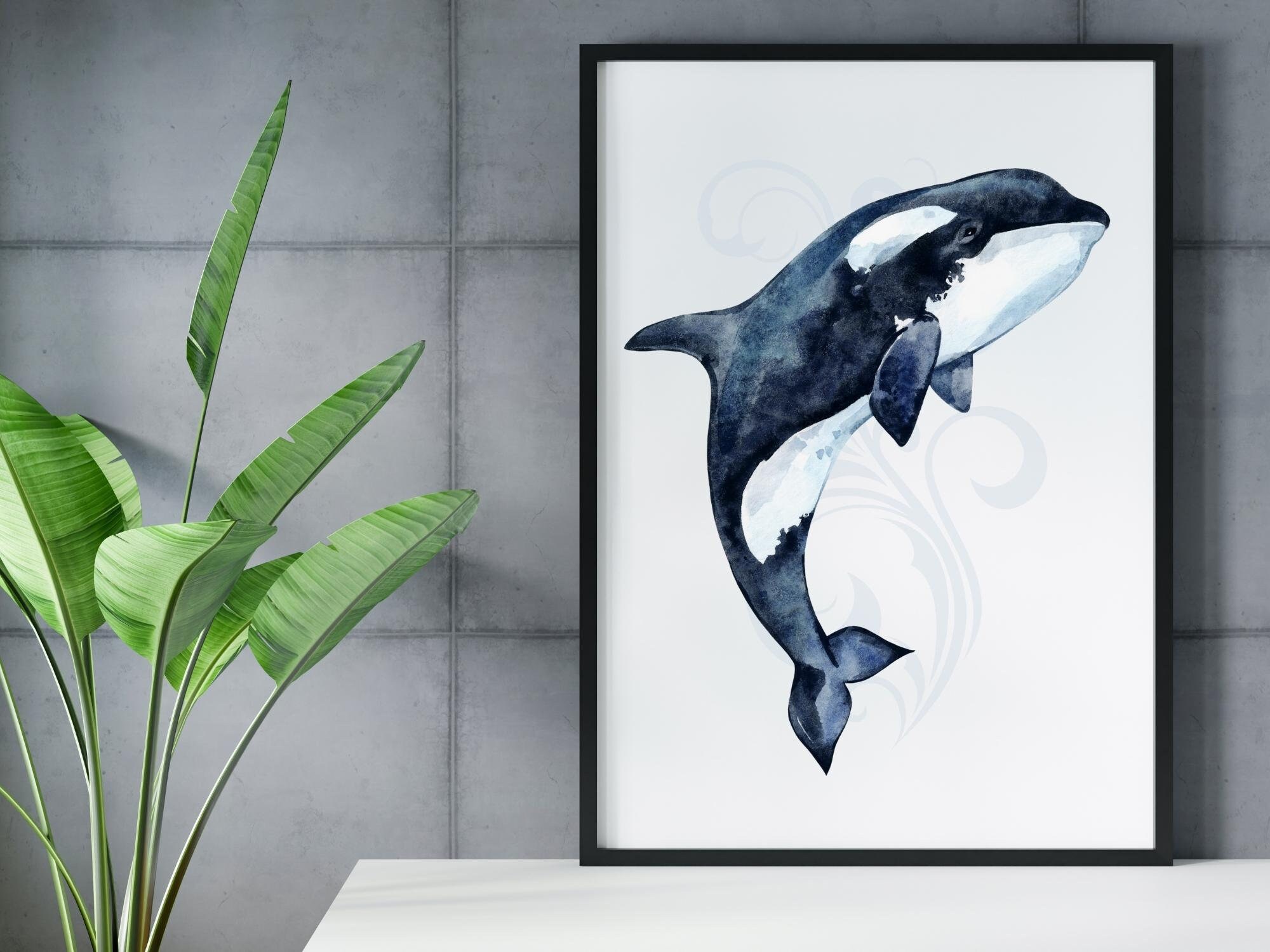 Orca Whale, Killer Whale Wall Art, Orca Wall Art, Orca Digital Download ...