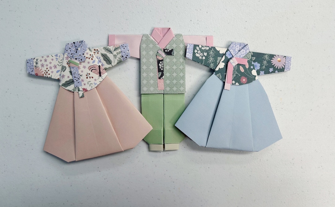 Origami Hanbok Korean Party Favors - Etsy