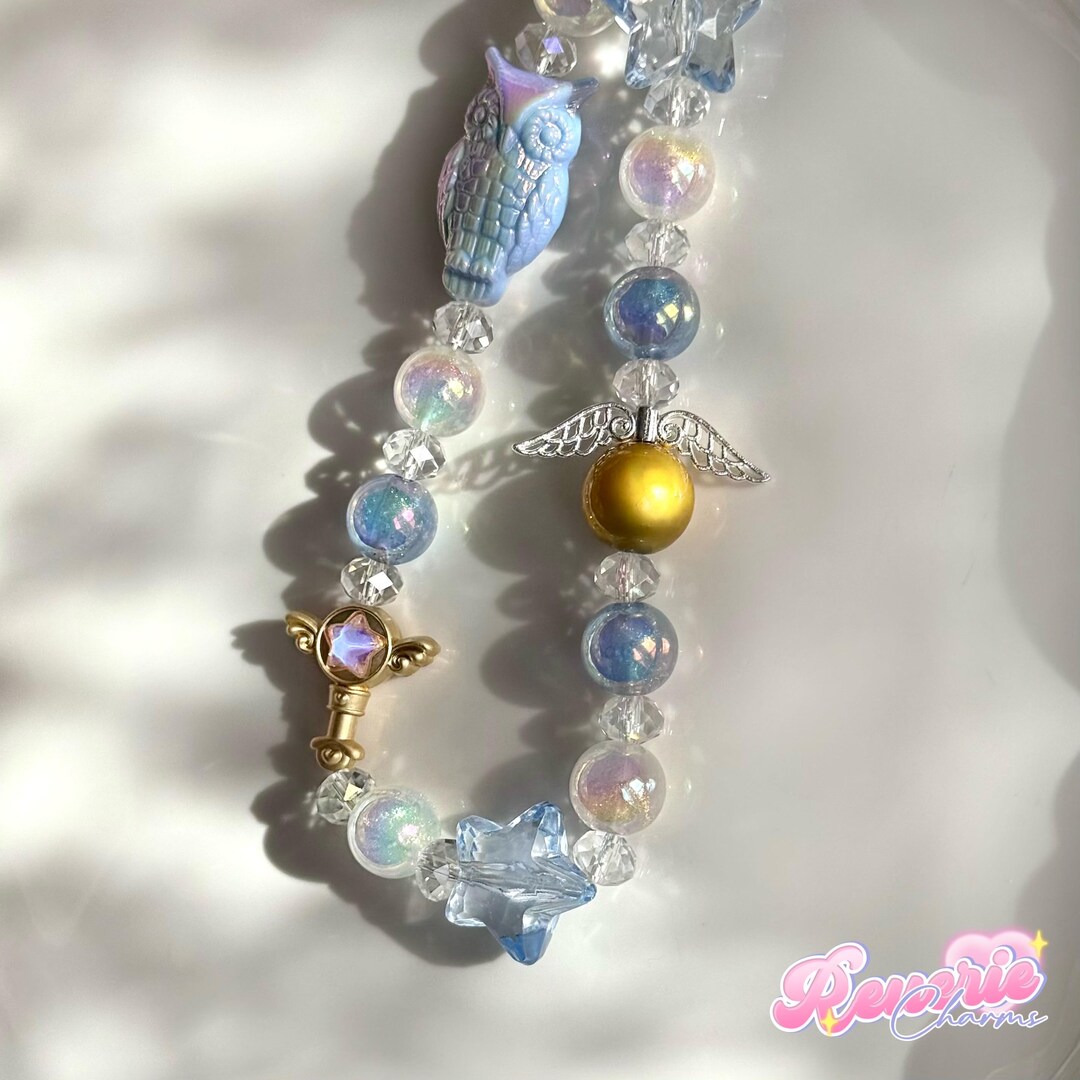 Hedwig & Golden Snitch Glittery Glow-in-the-dark Phone Charm/ Bag Charm ...