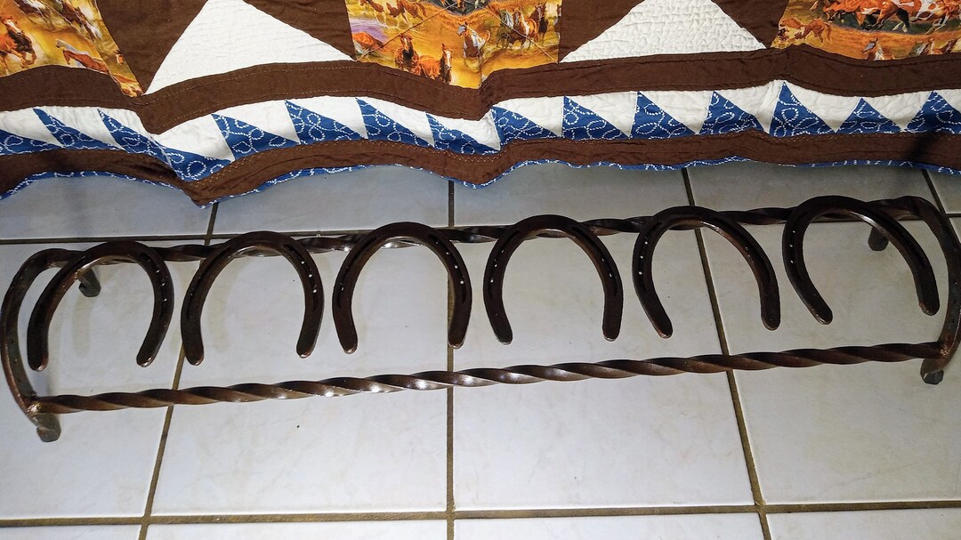 Boot Rack, Western Home Decor, Entryway Horseshoe Cowboy Boot Holder ...