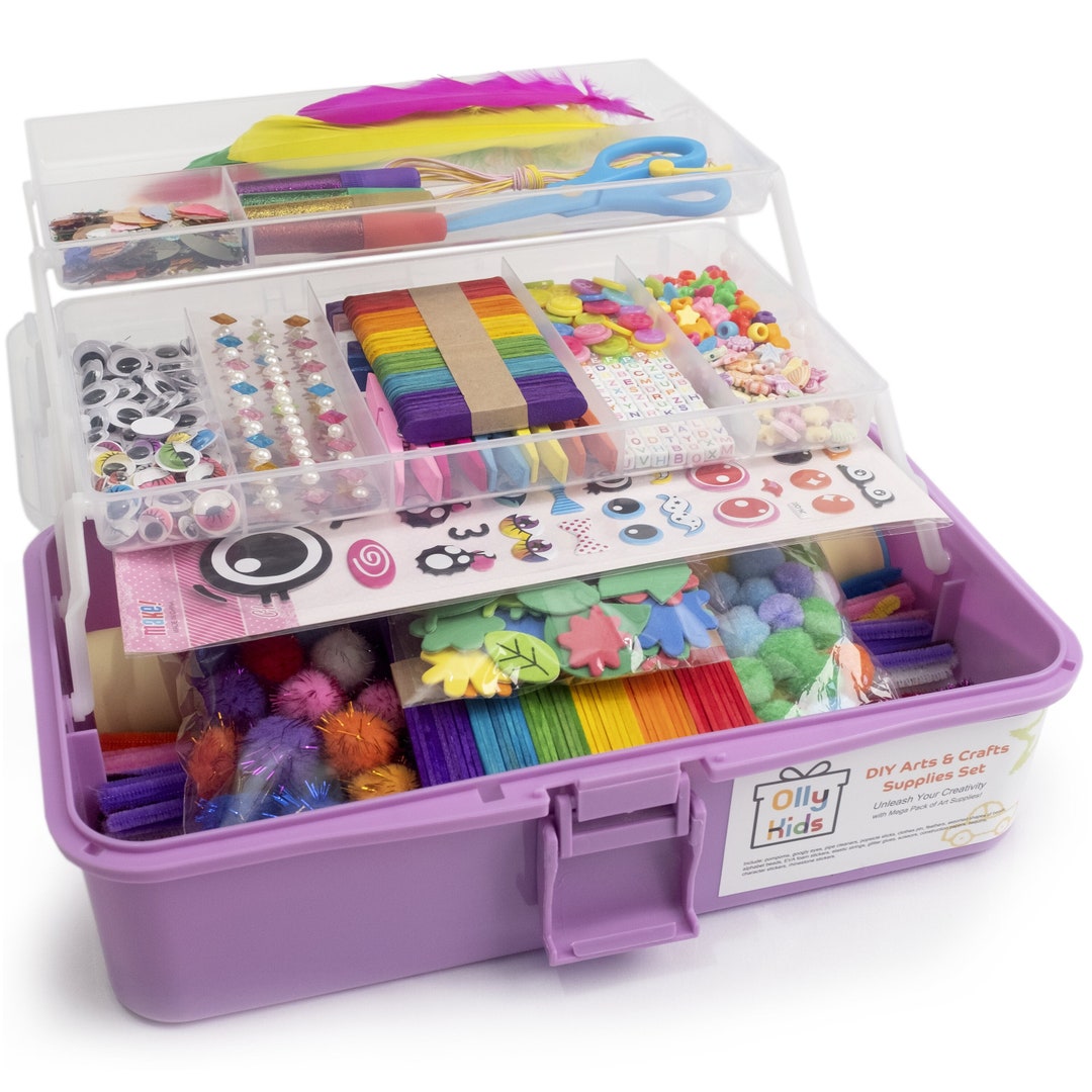 Ultimate Arts & Crafts Supply Set: 1000+ Piece DIY Craft Gift Box - Etsy