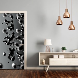 3D DOOR STICKER, Door Decoration, Door Wallpaper Peel and Stick Mural ...