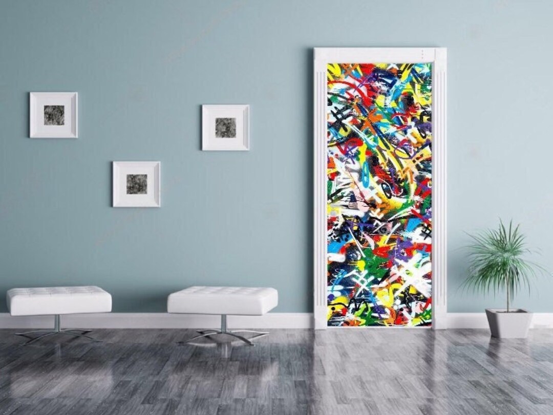 Premium Graffiti Door Decoration Front Door Decor Door Decor Graffiti ...