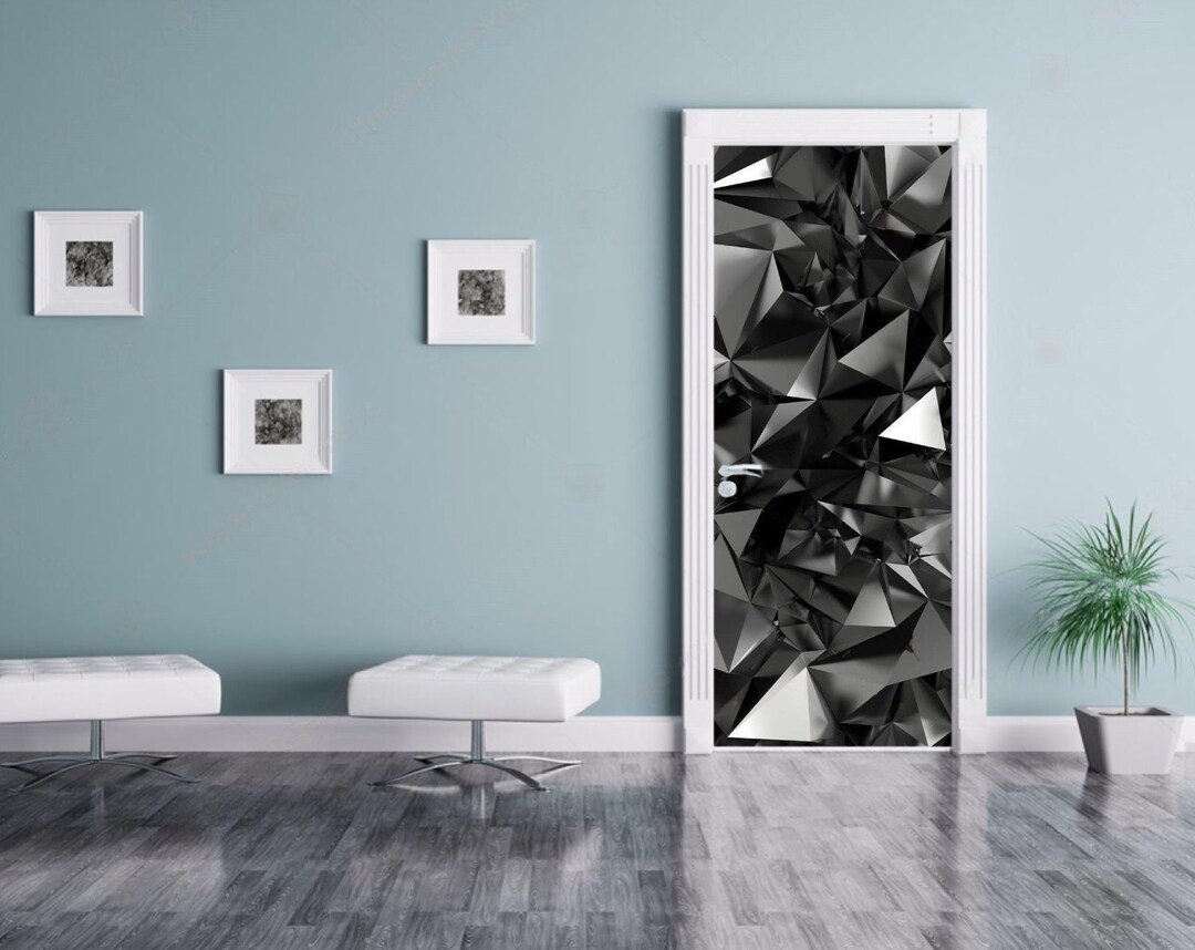 3D Door Mural, Door Sticker Decor, Peel & Stick Mural Door Wallpaper ...