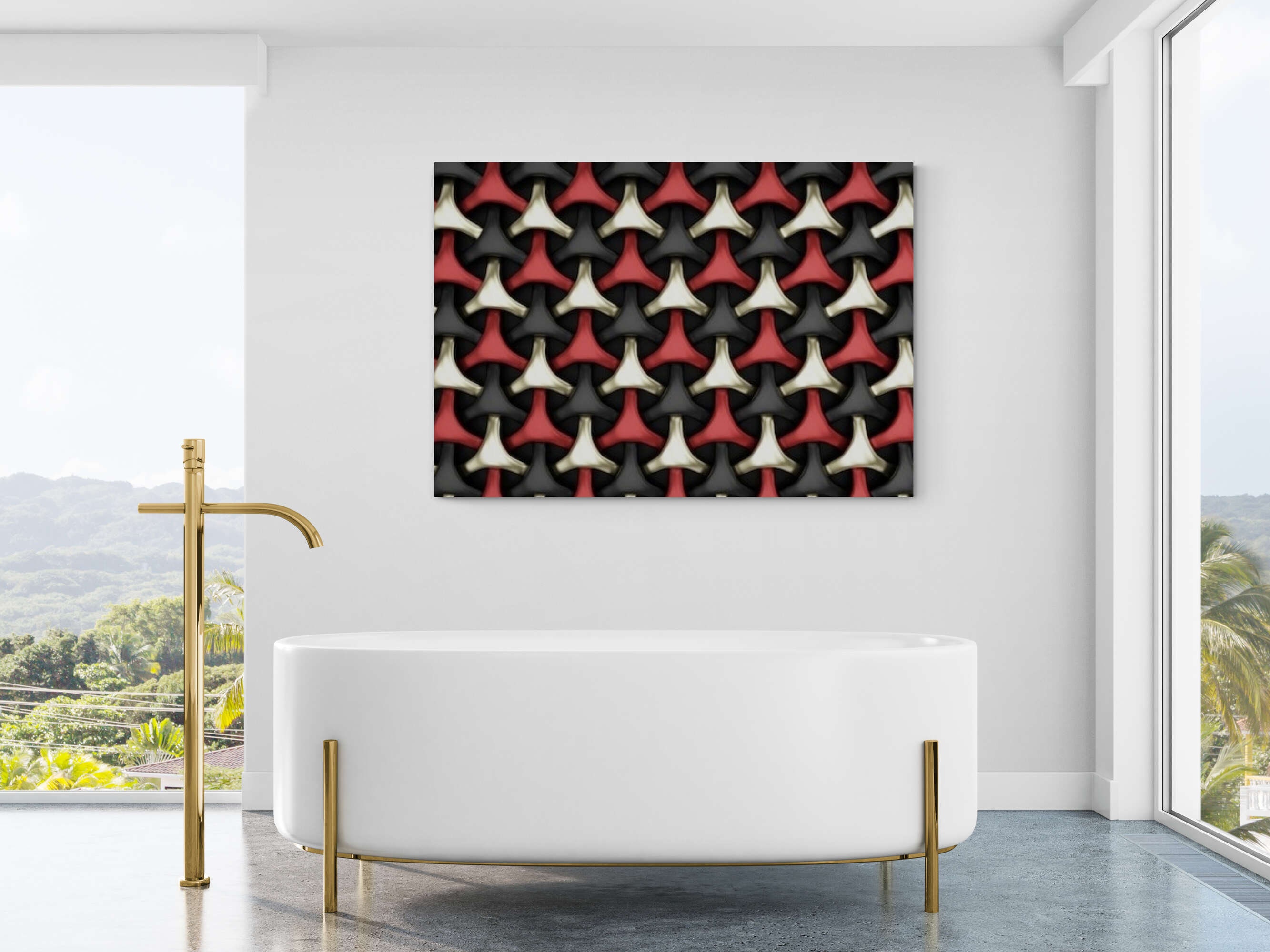 3D Canvas Print Abstract 3D Wall Art Modern 3d Print Decor P06 Living ...