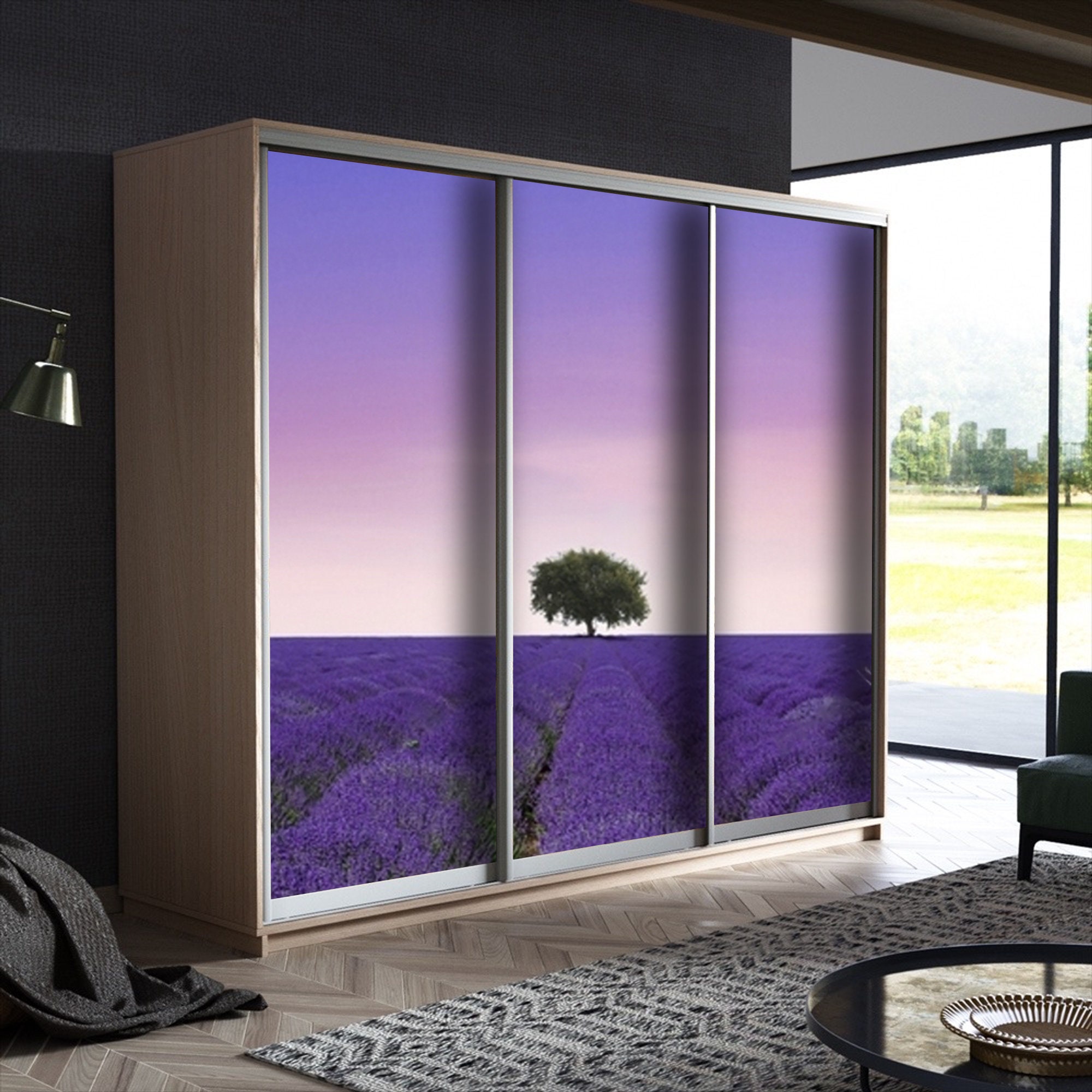 Elegant Door & Wardrobe Decals - Customizable Closet Murals for ...