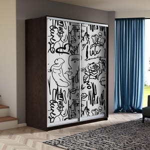 Modern WARDROBE STICKER - Closets or Sliding Door Wardrobes Designs ...