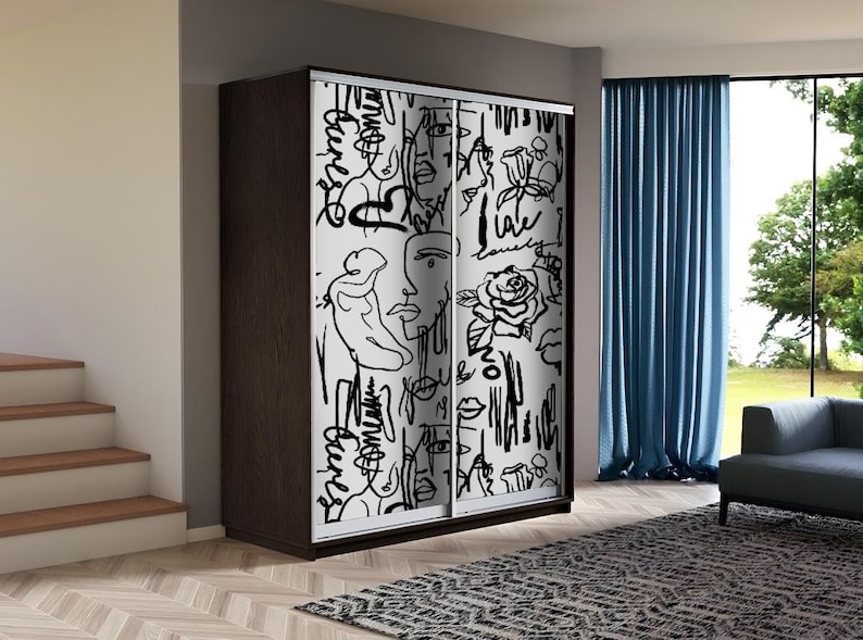 Modern WARDROBE STICKER - Closets or Sliding Door Wardrobes Designs ...