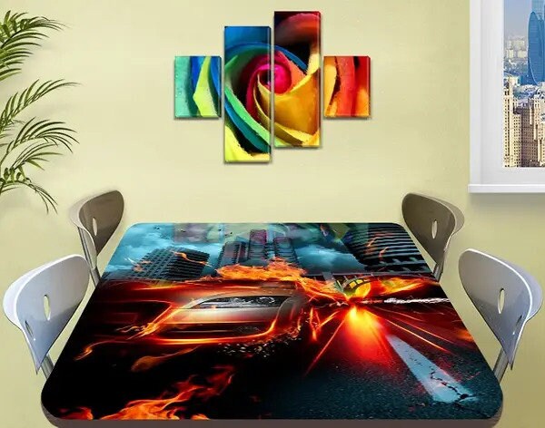 Vinyl Table Stickers, Car Adhesive Sticker, Modern Glass Stickers ...