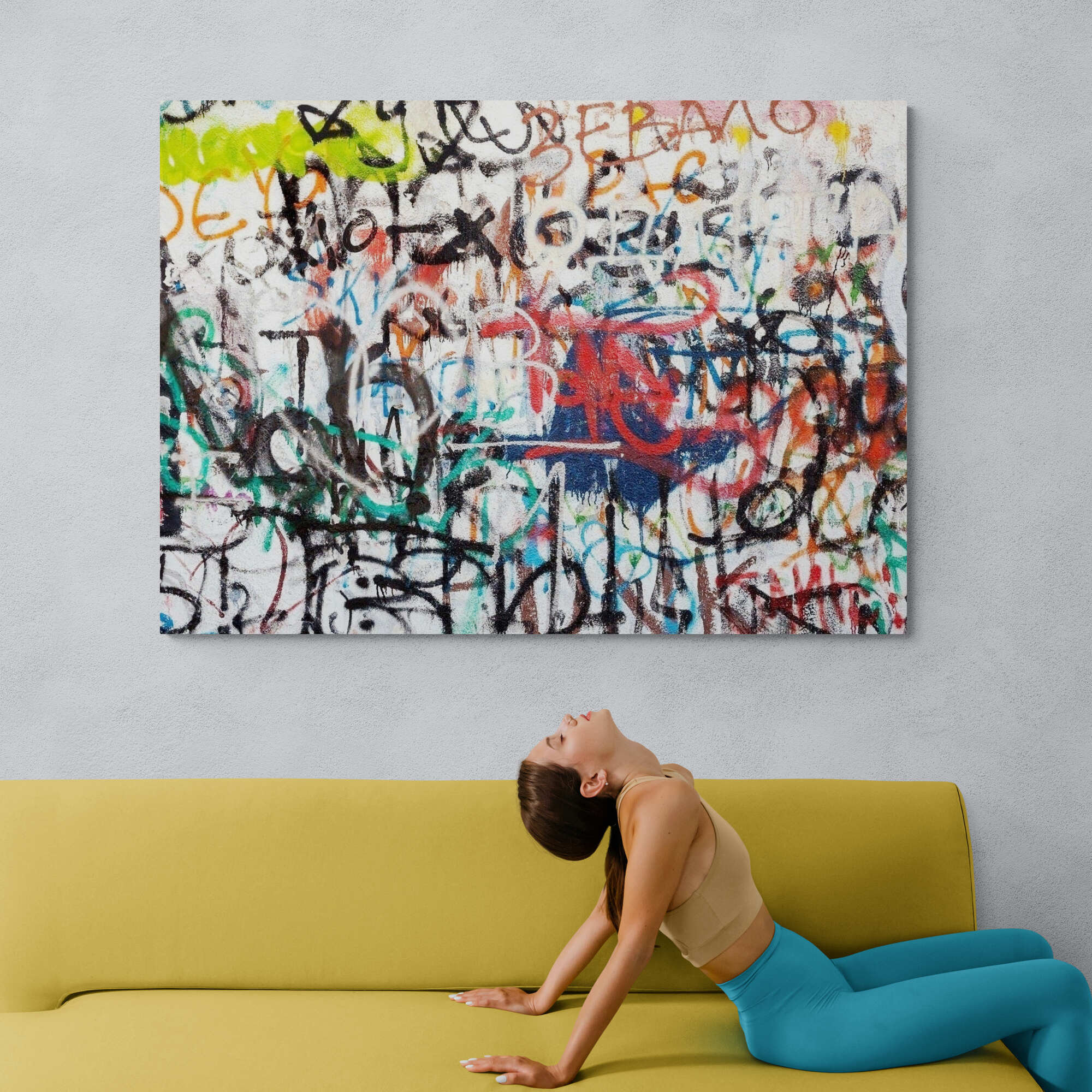Graffiti Art Canvas Graffiti Art Print Modern Wall Decor Graffiti Wall ...