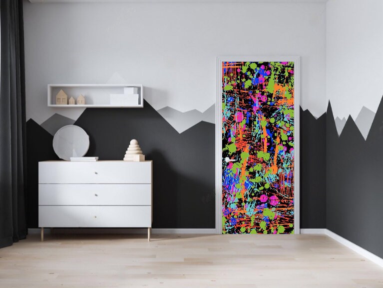 Door Decor Graffiti Door Murals Peel and Stick Door Decoration Front ...