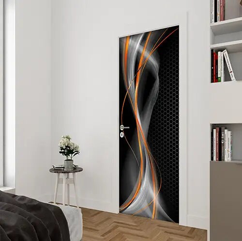 Removable Door Sticker Vinyl 3d Doo Decor Peel and Stick Murals Decal ...