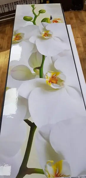 Flowers Door Sticker Vinyl Door Decor Peel and Stick Door Decal ...