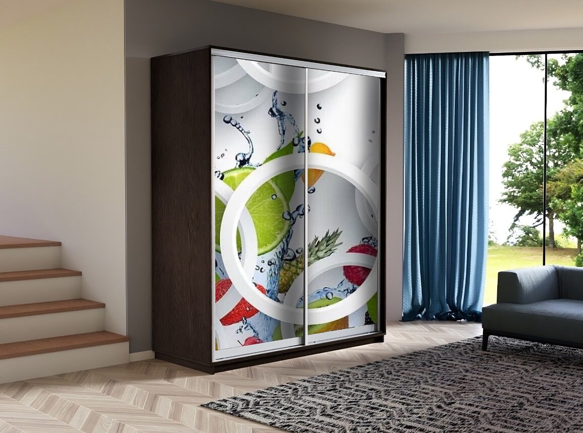 Self Adhesive 3D Closet Door Sticker, Door Art - Wardrobe Decals ...