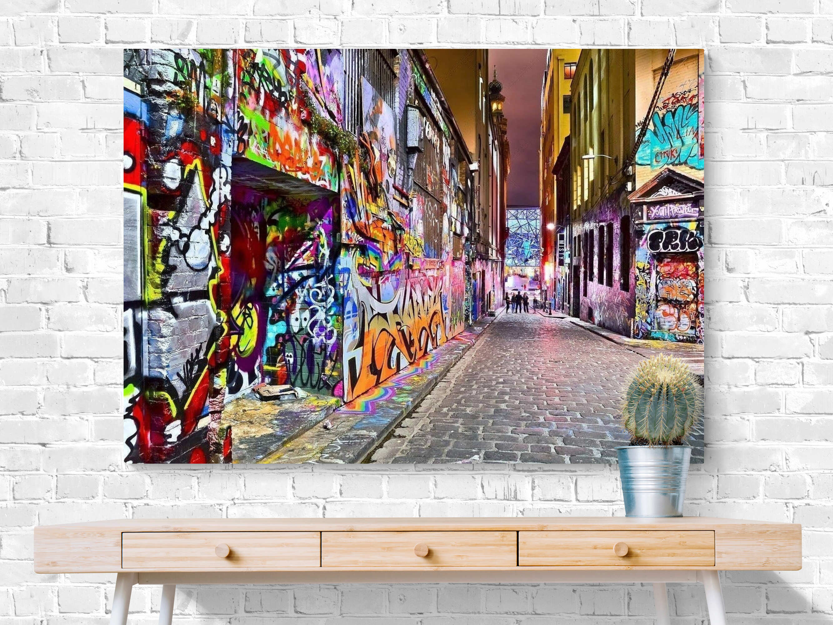Latitude Run® Graffiti Art In An Urban Alley Photo Art