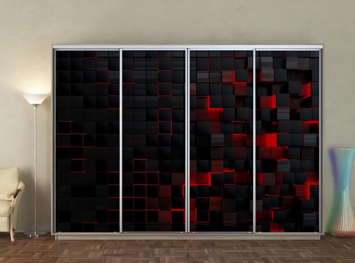 Sliding Closet Door 3D Sticker for Game Room Door Mural, Personalized ...