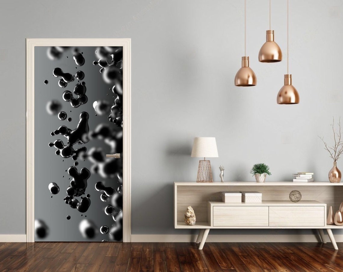 3D DOOR STICKER, Door Decoration, Door Wallpaper Peel and Stick Mural ...