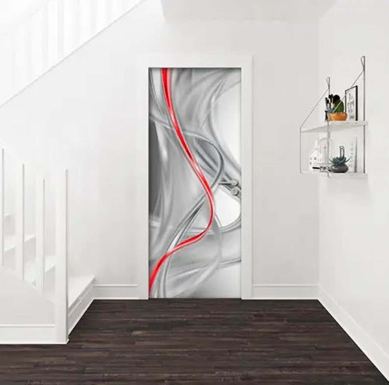 Peel and Stick Vinyl 3d Door Sticker Wall Decor Door Sticker Murals ...