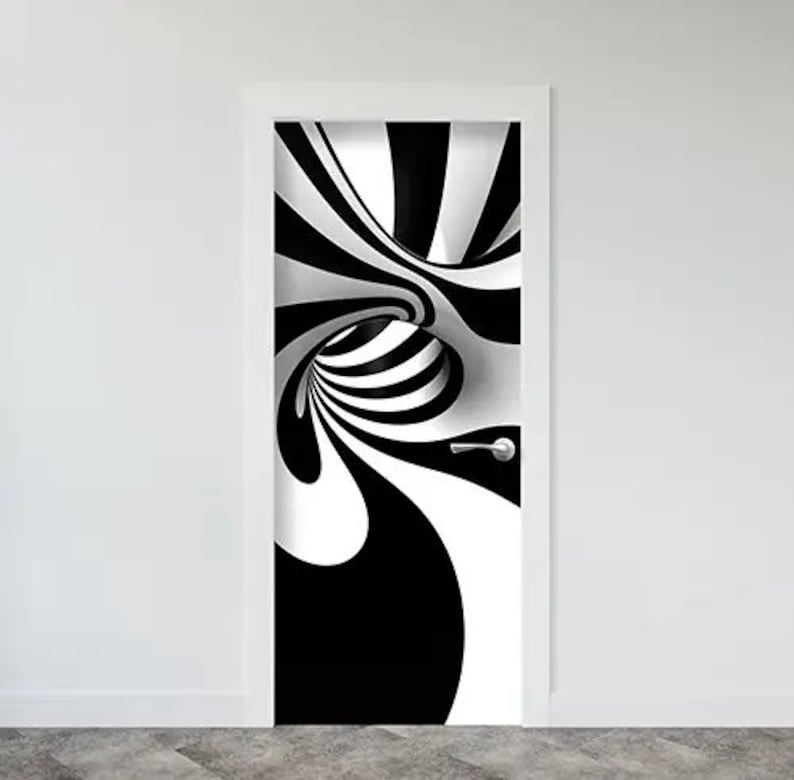 3D Door Sticker Peel and Stick Door Decor Door Sticker Murals Door ...