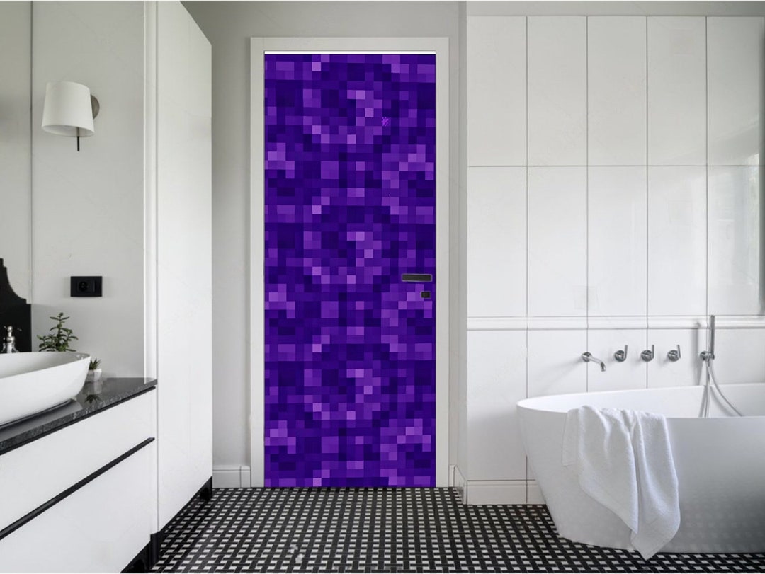 Minecraft NETHER PORTAL DECAL Game Room Door Decor Peel and Stick Door ...