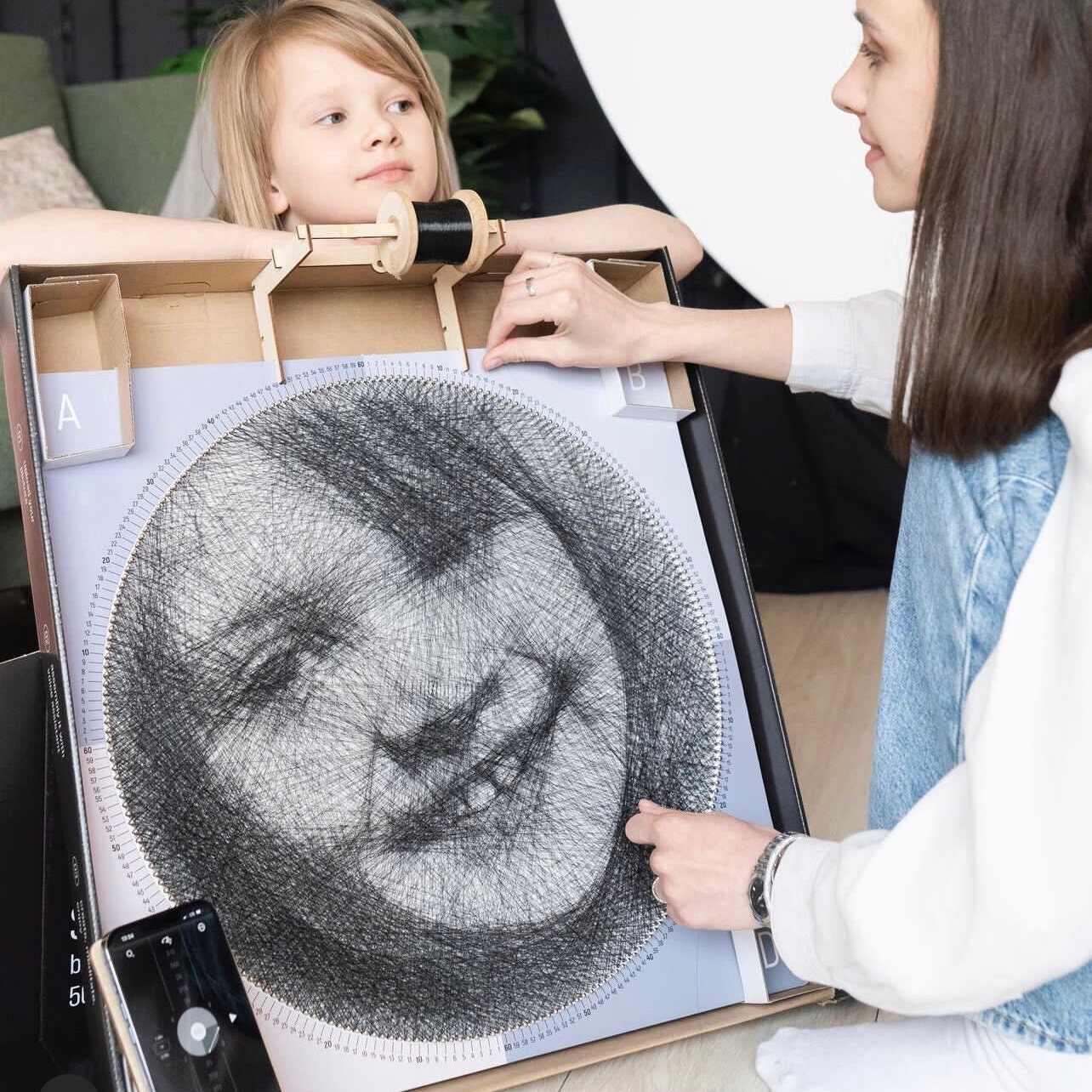 Personalized String Art Portrait, Thread Portrait, Gift for Everyone ...