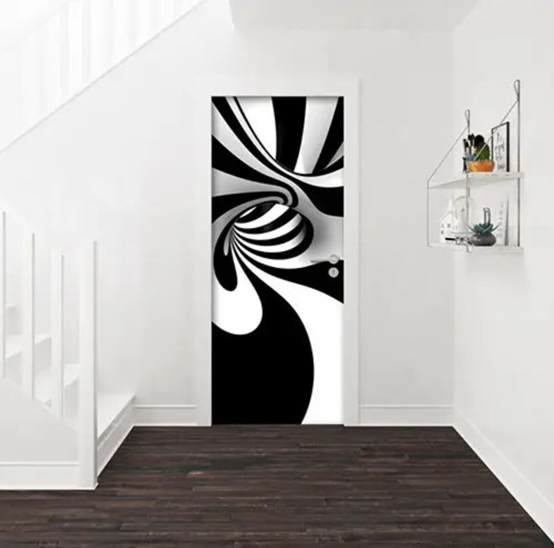 3D Door Sticker Peel and Stick Door Decor Door Sticker Murals Door ...