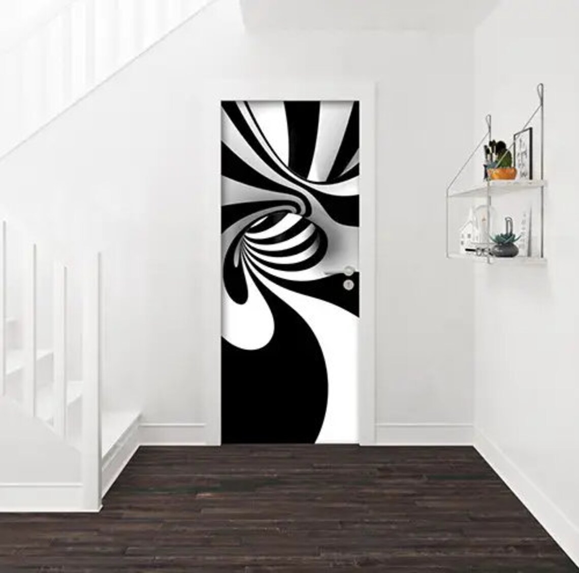 3D Door Sticker Peel and Stick Door Decor Door Sticker Murals Door ...