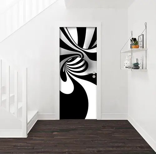 3D Door Sticker Peel and Stick Door Decor Door Sticker Murals Door ...