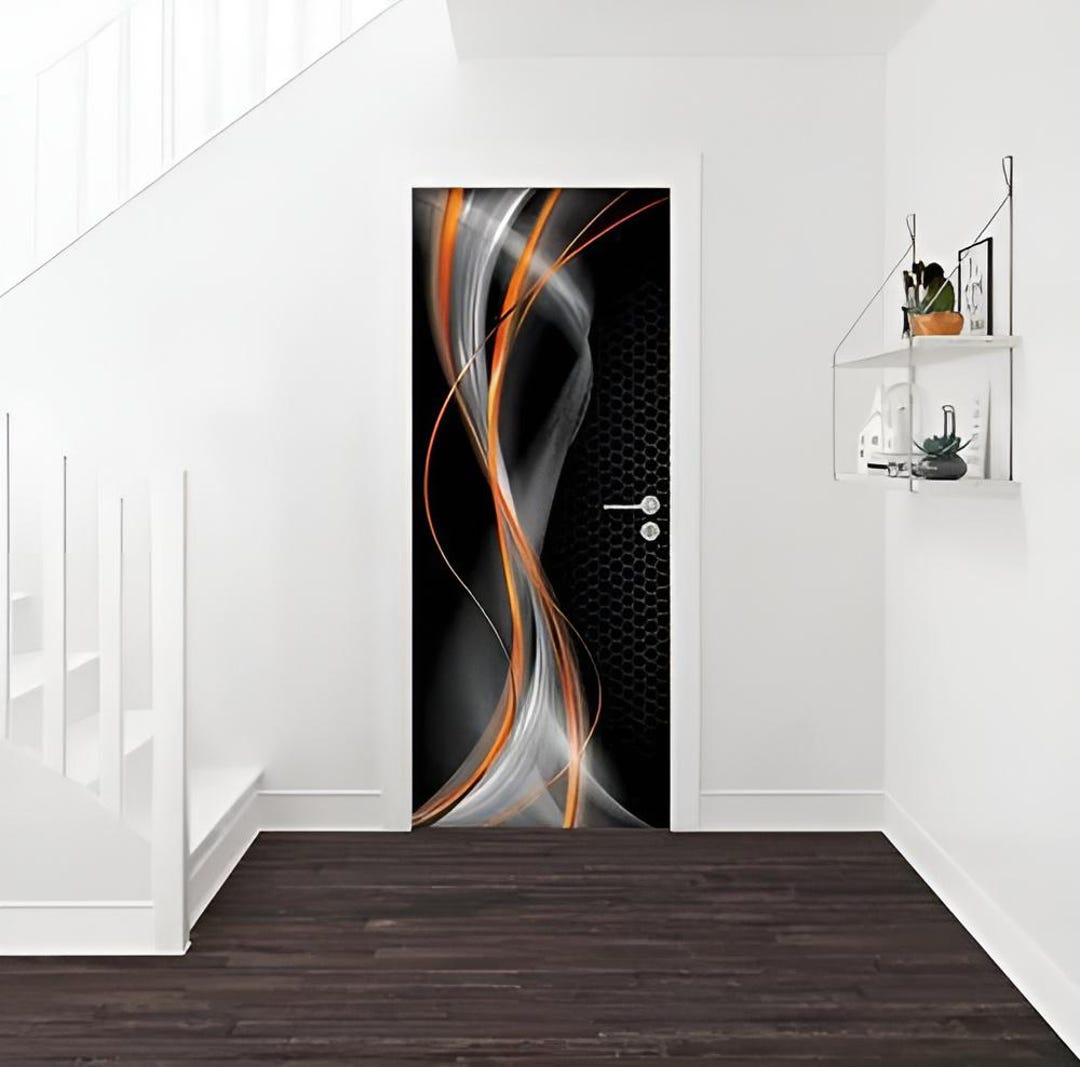 Removable Door Sticker Vinyl 3d Doo Decor Peel and Stick Murals Decal ...