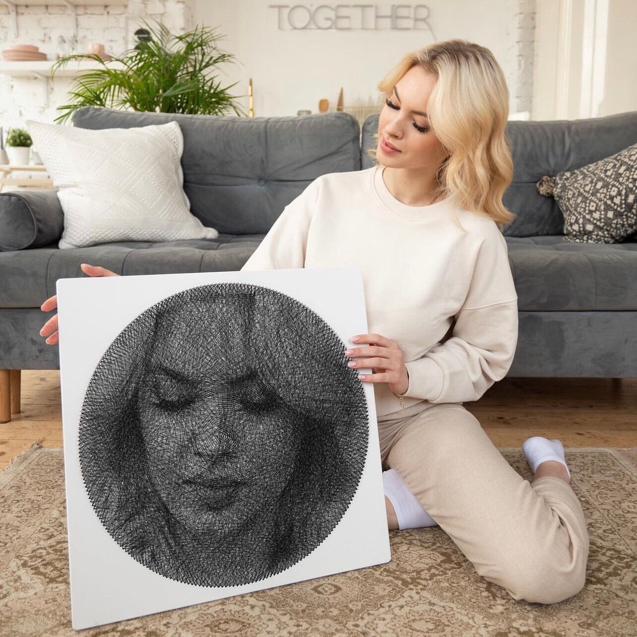 Personalized String Art Portrait, Thread Portrait, Gift for Everyone ...