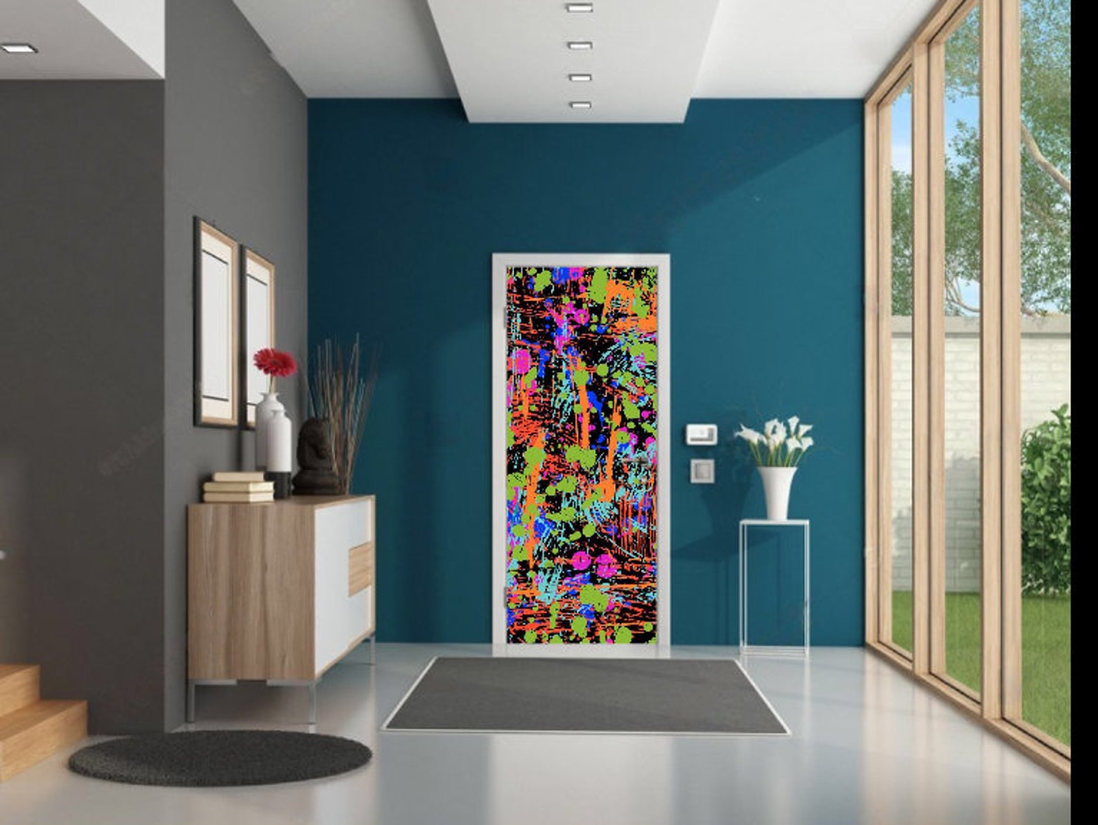 Door Decor Graffiti Door Murals Peel and Stick Door Decoration Front ...