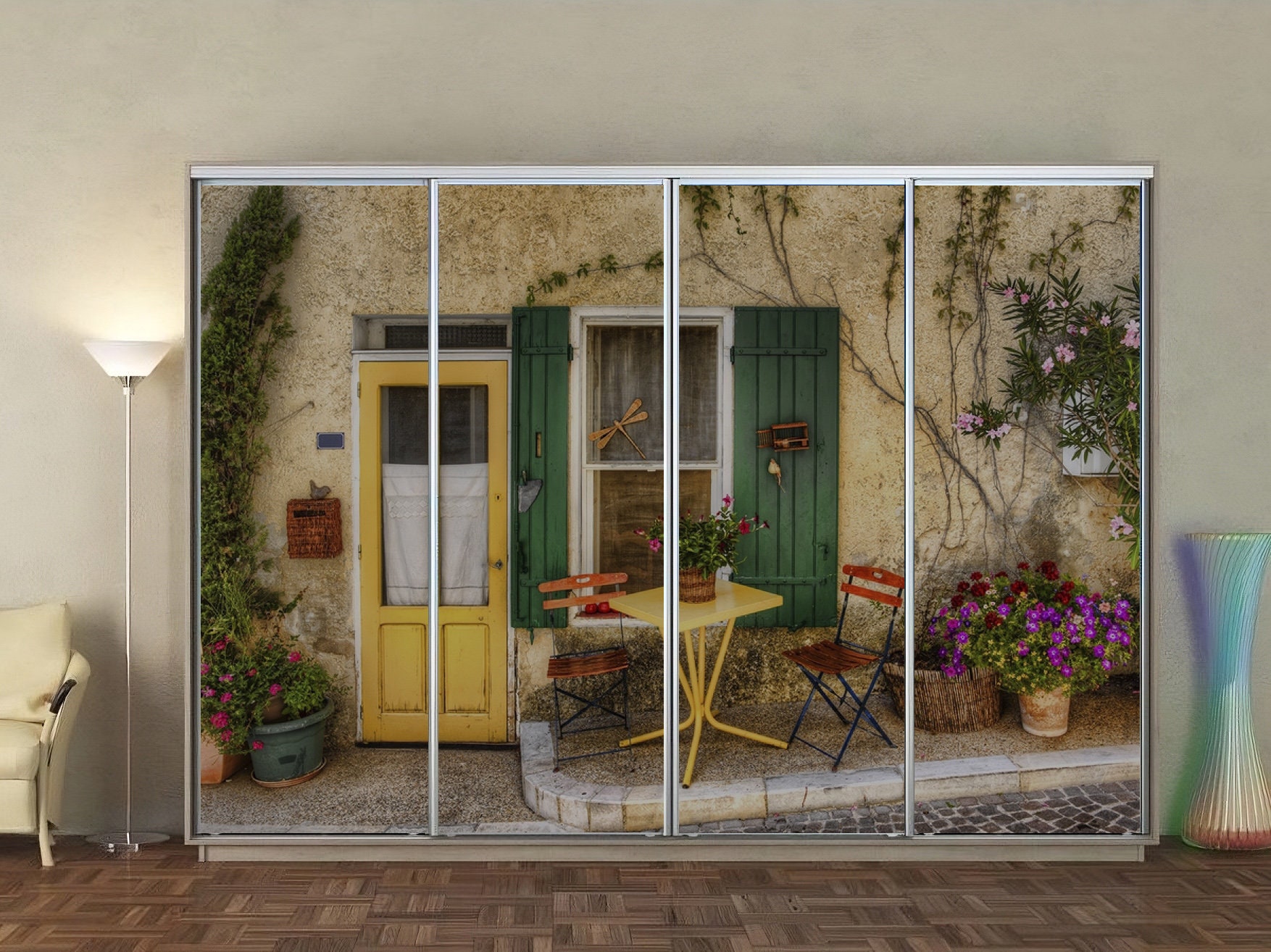 Vintage Sliding Closet Door Stickers for Unique Closet Doors ...