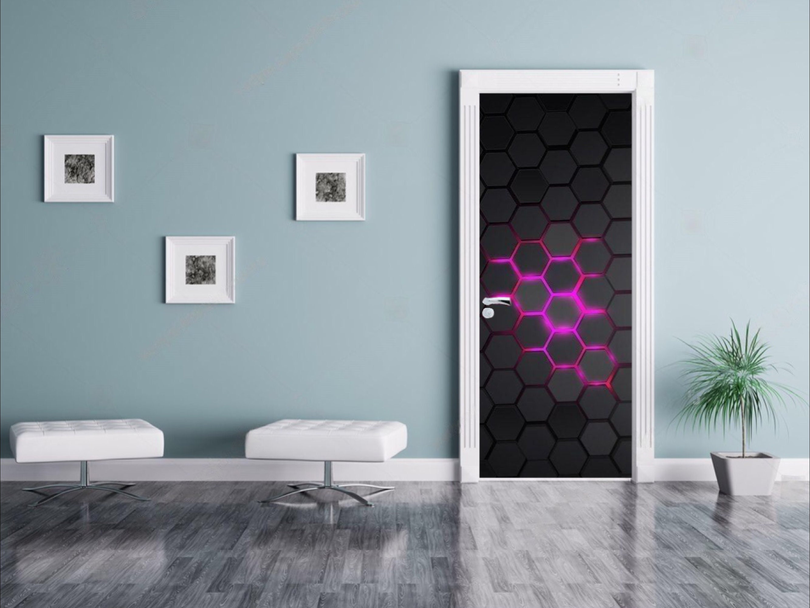 3D Door Mural, Adhesive Vinyl Door Sticker, Furniture Decor - Etsy