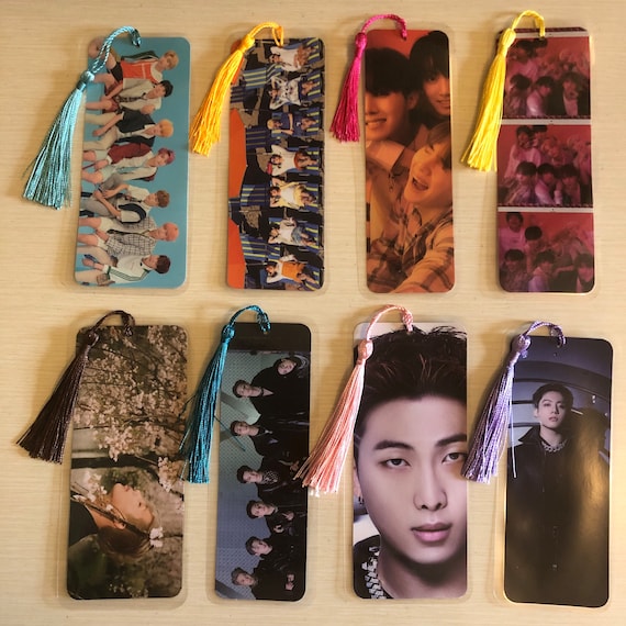 BTS Bookmarks - Etsy
