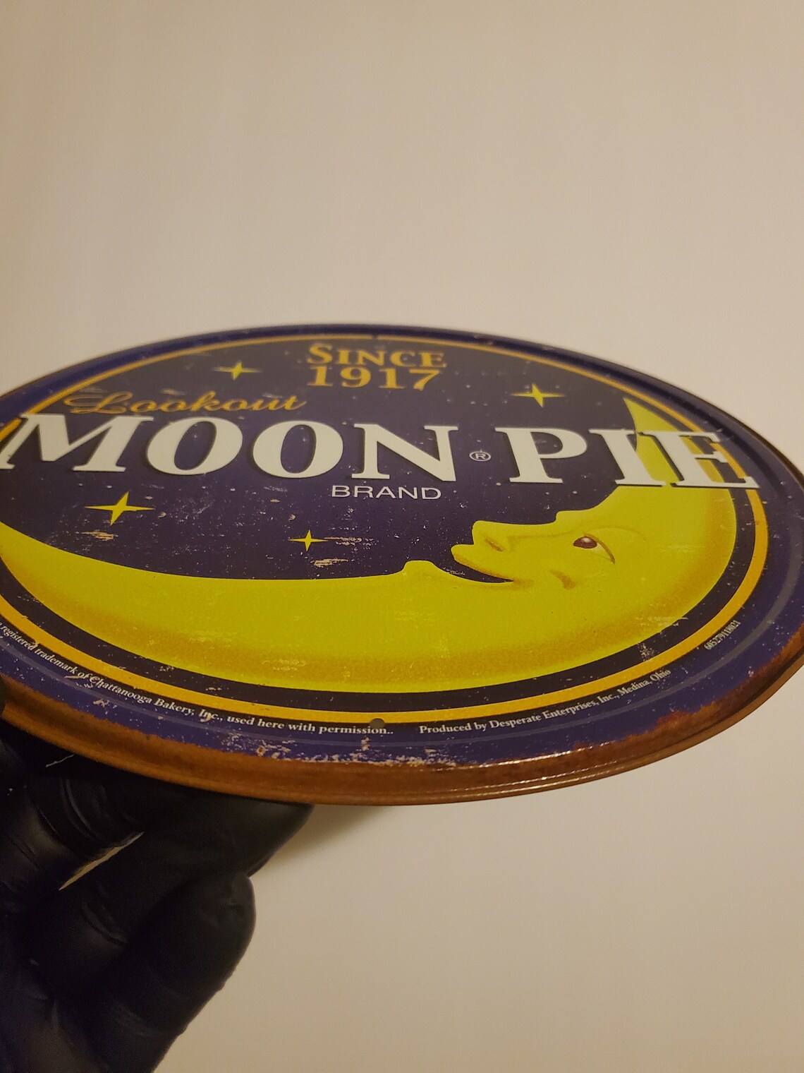 Moon Pie 11.5x11.5,29 Gauge Round Tin Sign. Man Cave, She Shed, Gift ...