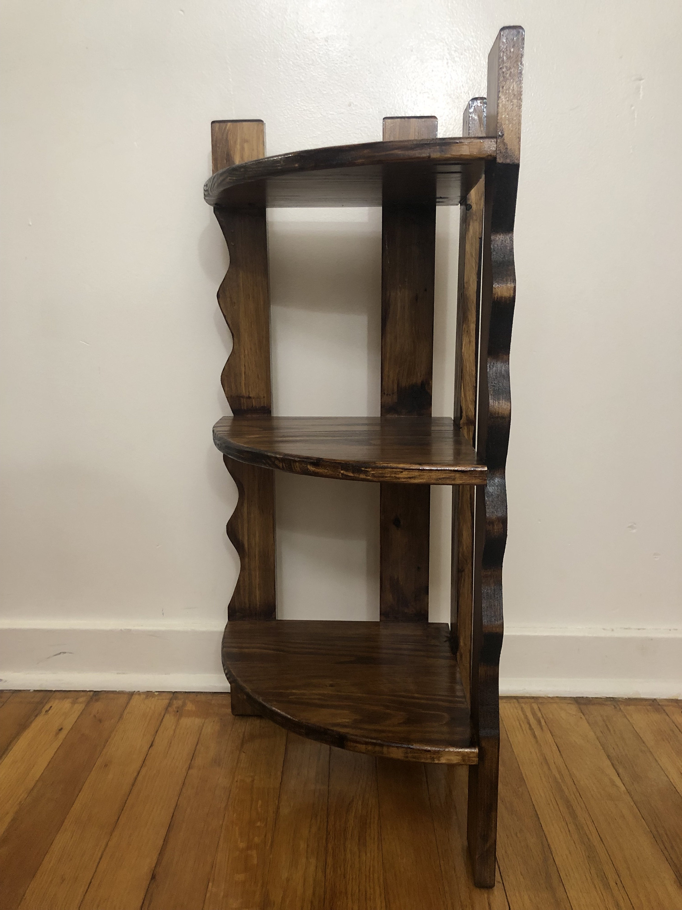 Small Corner Table With Rounded Sides - Etsy