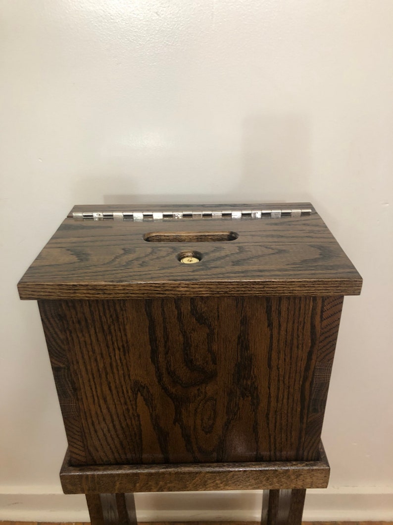 Church Collection Box, Donation Box, Comment Box, Free Standing, With ...