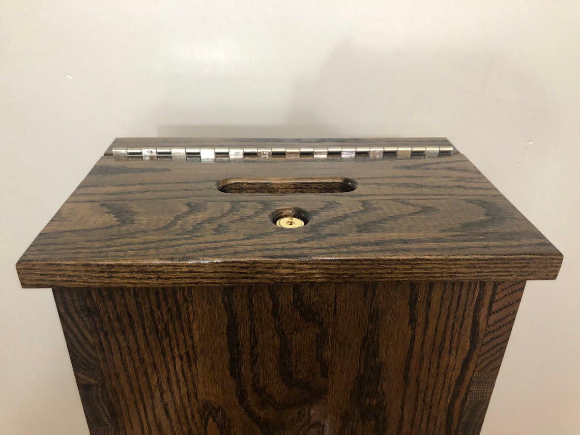 Church Collection Box, Donation Box, Comment Box, Free Standing, With ...