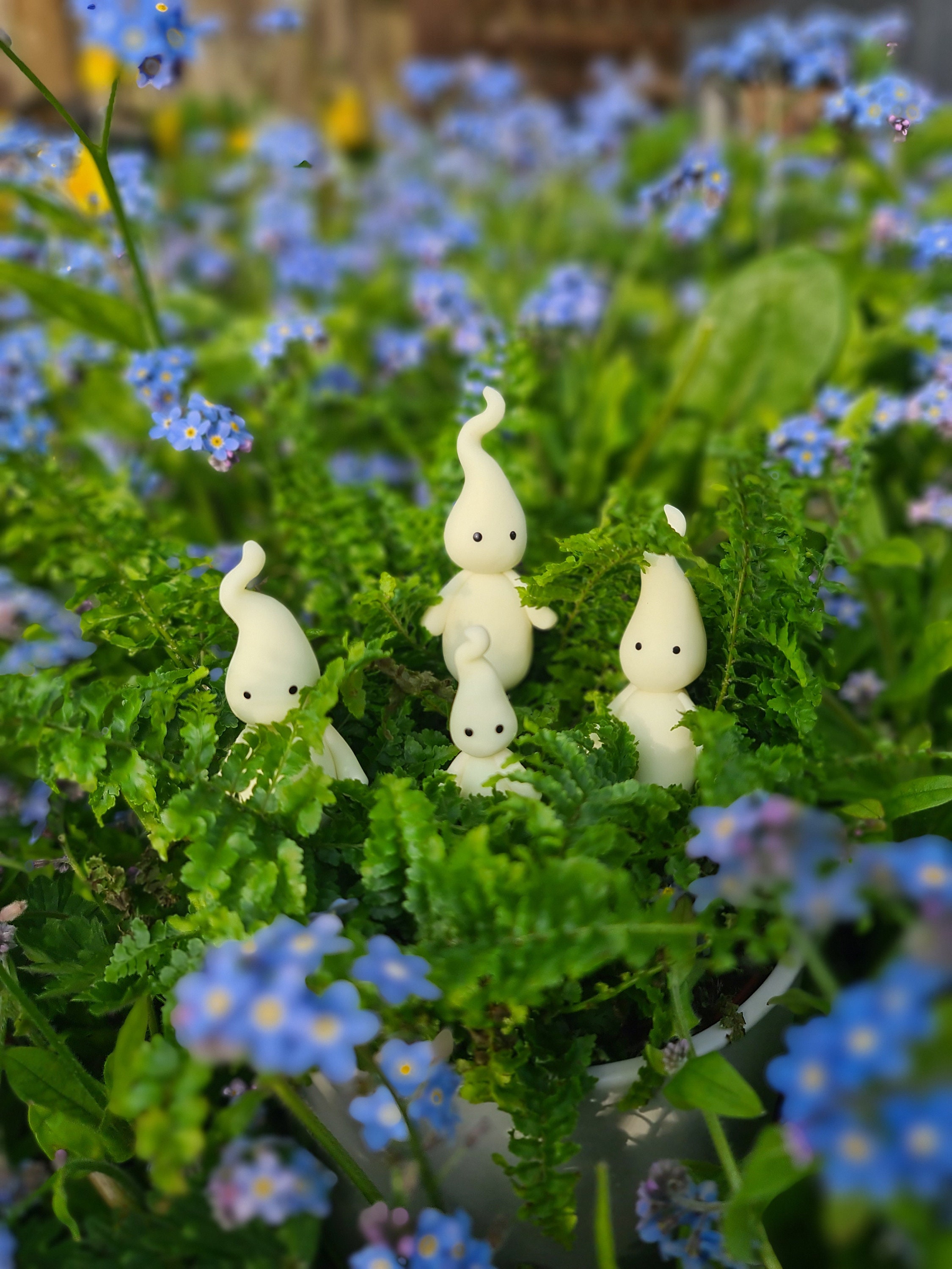 Glow in the Dark Will O Wisp: Polymer Clay Plant Pot Decoration - Etsy