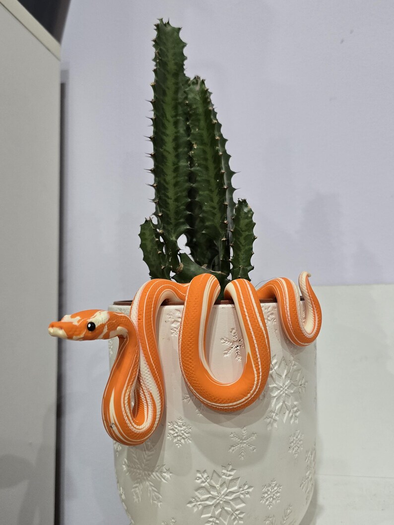Charming Polymer Clay Snakes | Unique Plant Pot Decor | Handmade Home ...