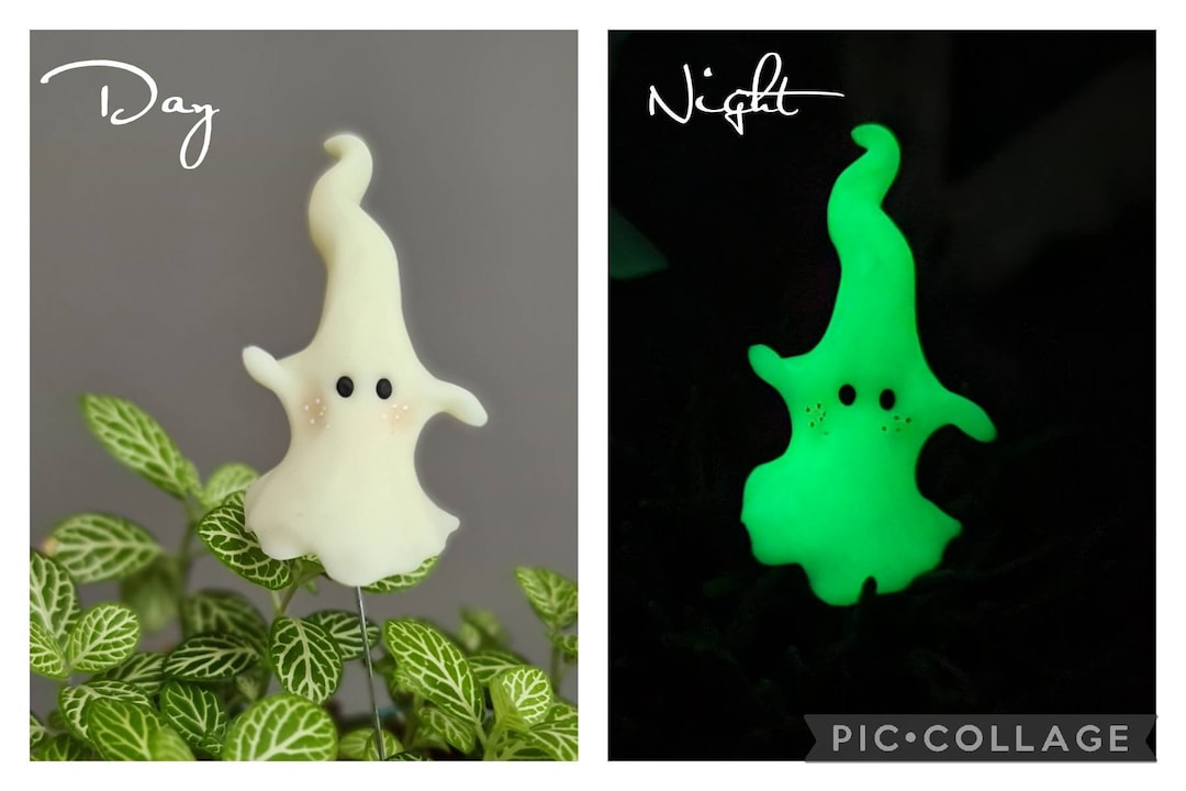 Glow in the Dark Ghosts Plant Pot Pet Pot Decoration Clay - Etsy