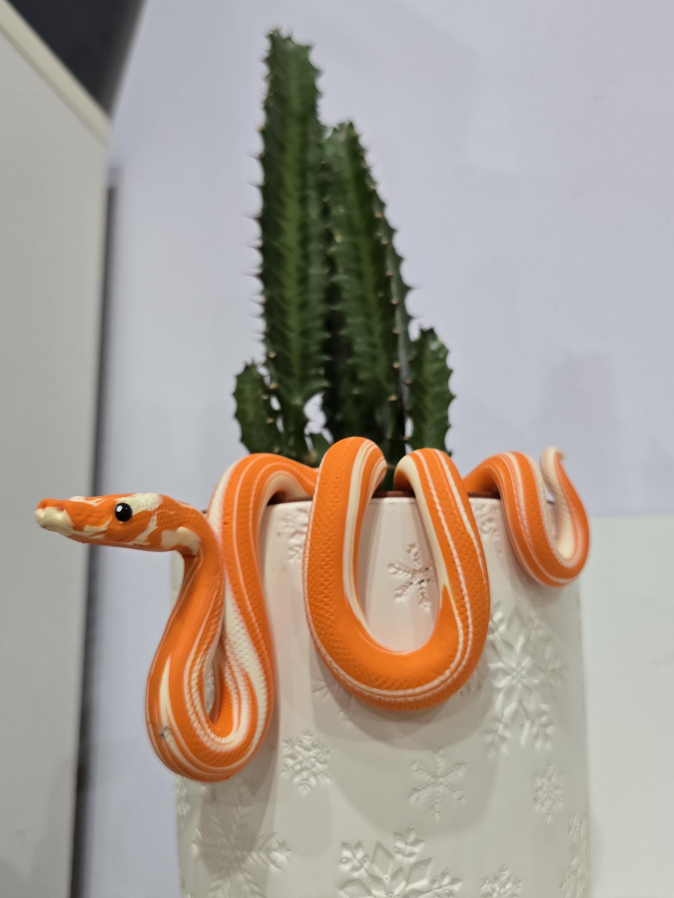 Charming Polymer Clay Snakes | Unique Plant Pot Decor | Handmade Home ...